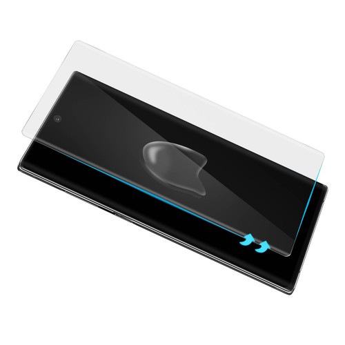 3D Curved Tempered Glass Film Galaxy Note 10 Plus Adhesive Liquid ...