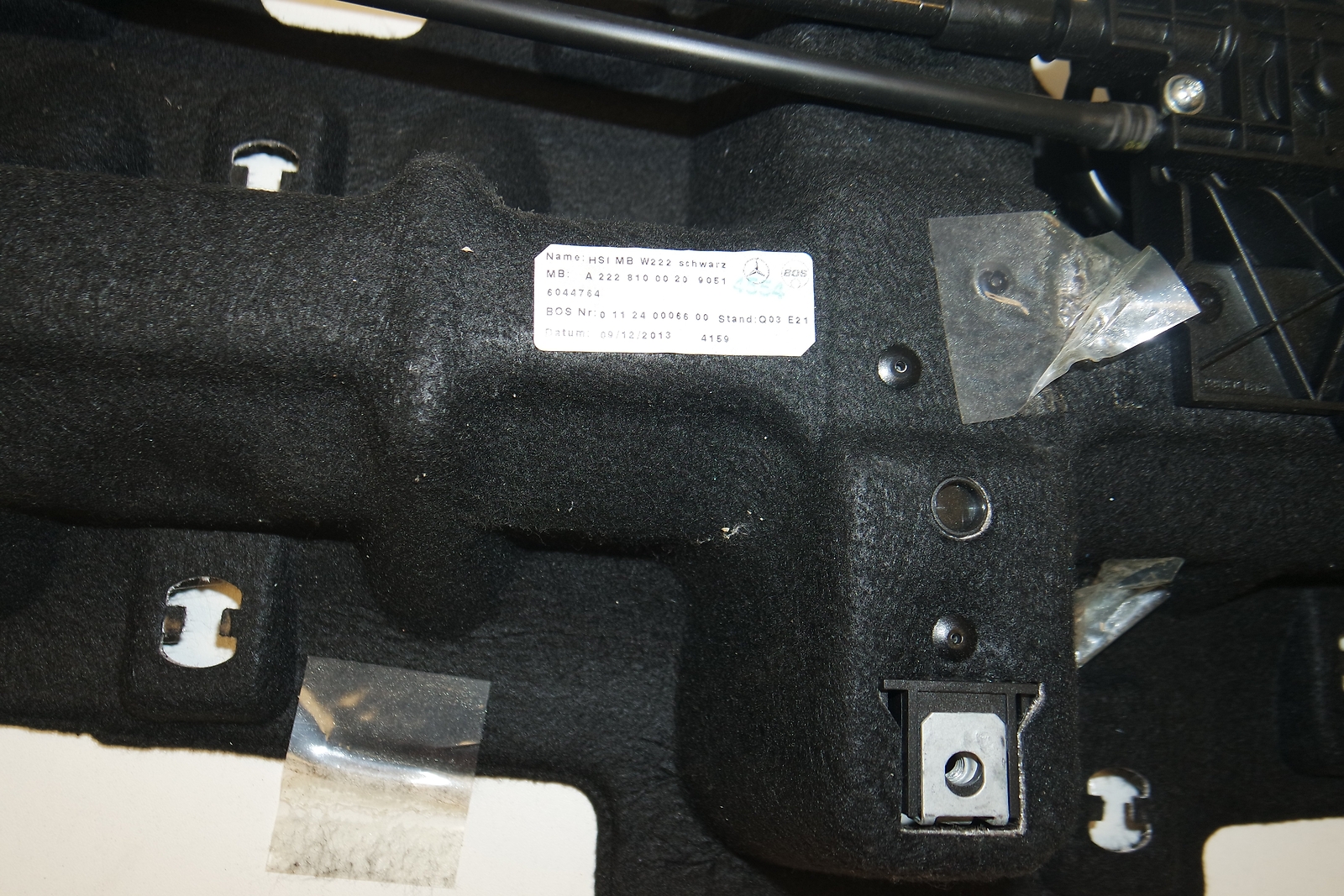 F012 - W222 MERCEDES 14-20 S Class Rear Sun Shade Roller Blind ...