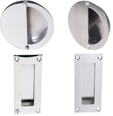 Recessed Flush Pull Handle for Sliding Door in Polished or Satin ...