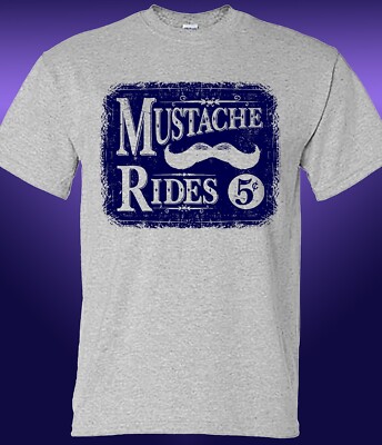 Mustache Rides only a Nickel T-shirt | eBay