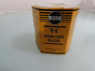 Kester 44 Rosin Core solder SN63PB37 (66/44) .020 NET WT 16OZ ...