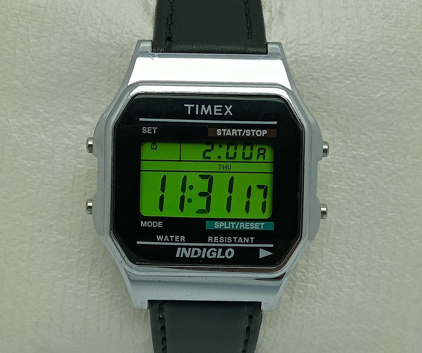 Timex Indiglo Quartz WR30M Digital Day/Date Vintage M… - Gem