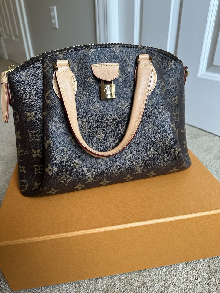 Louis Vuitton Rivoli Shoulder Bag PM Brown Canvas | eBay