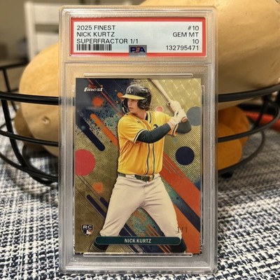 2025 Topps Finest - Nick Kurtz Superfractor 1/1 RC PSA 10 ROY | eBay
