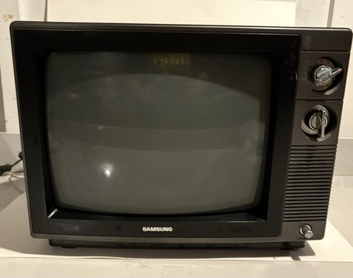 1989 Samsung TC3146M 13” CRT Color TV Wood Grain Tested Works! No ...