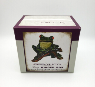 Cherished Treasures Jeweled Collection Frog Hinged Trinket Box NIB | eBay