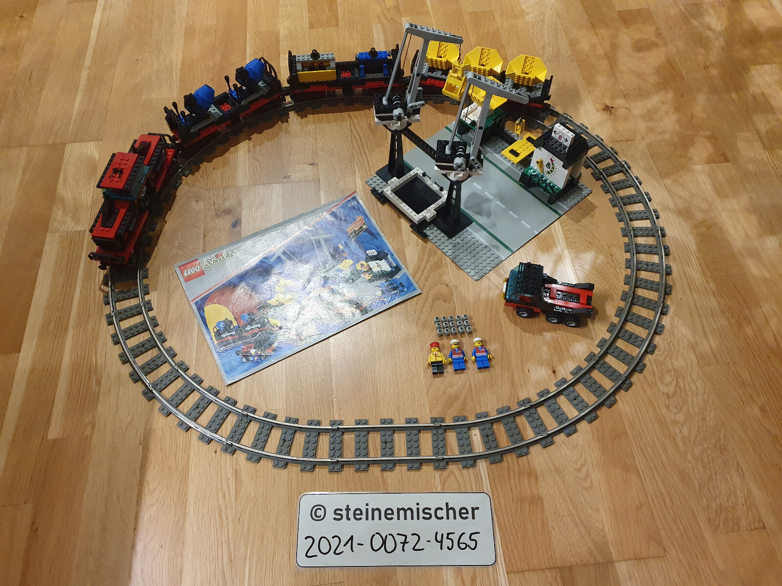 LEGO 4565 - Güterzug Freight Crane Railway 9V Eisenbahn Train - 100% ...