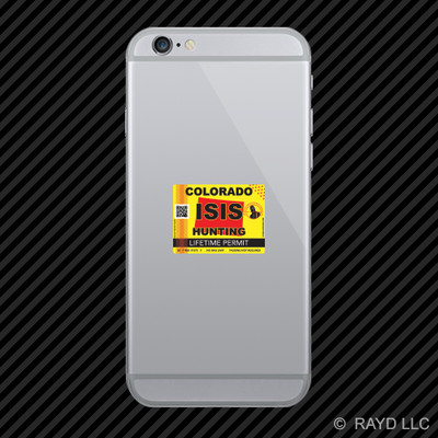 ISIS Terrorist Colorado State Hunting Permit CO Cell Phone Sticker ...
