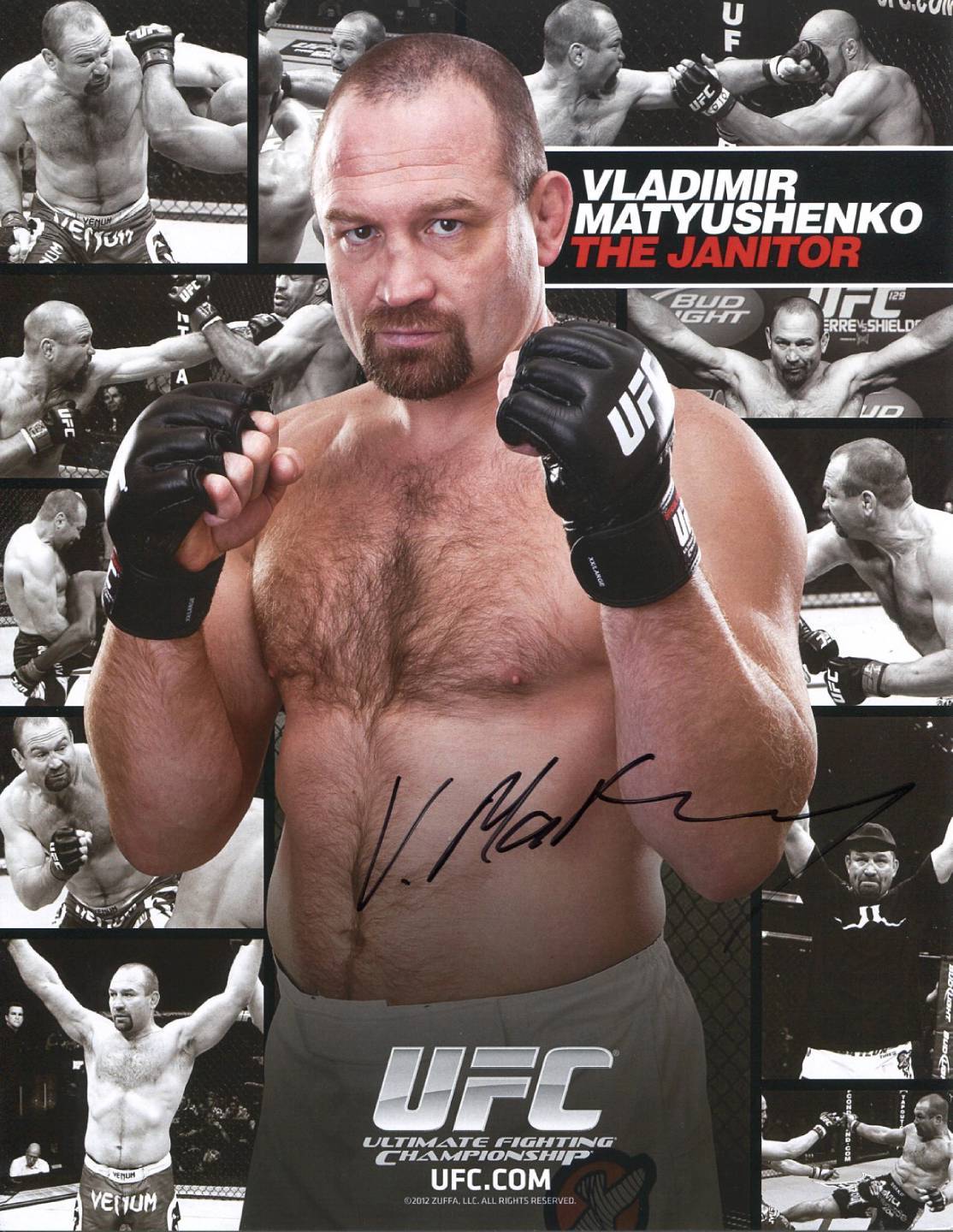 VLADIMIR MATYUSHENKO AUTOGRAPH UFC MARTIAL ARTS SIGNED PHOTO ULTIMATE ...