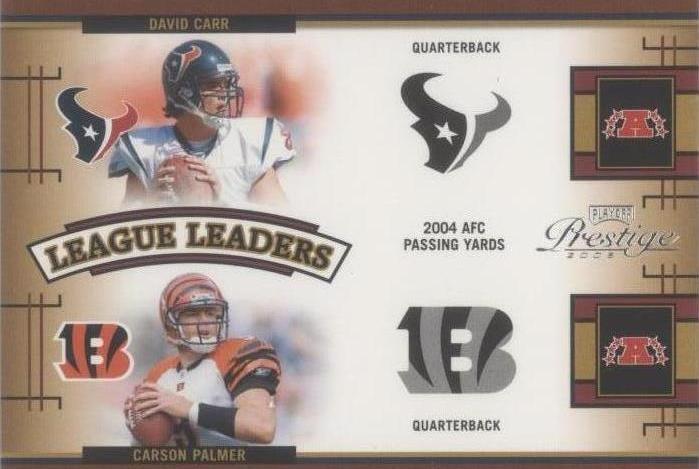 2005 Playoff Prestige - League Leaders Carson Palmer, Marc Bulger ...