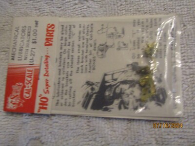 Vintage Cal-Scale Brass Parts HO Mechanical Lubricators w Brackets LU ...