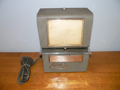 Vintage Lathem model 4071 Punch Card Time Clock Recorder for PARTS or ...
