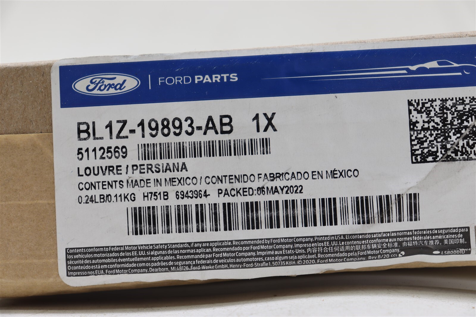 NEW OEM Ford Headliner A/C Air Vent Louvre Tan BL1Z-19893-AB Expedition ...