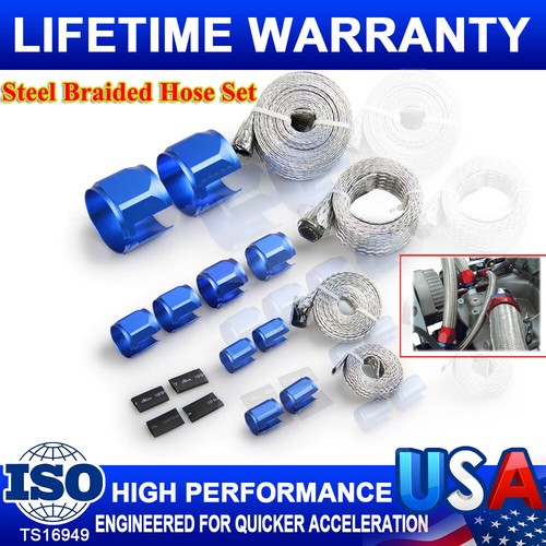 BRAIDED STAINLESS STEEL VACUUM/FUEL/RADIATOR/OIL LINE DRESS-UP HOSE ...