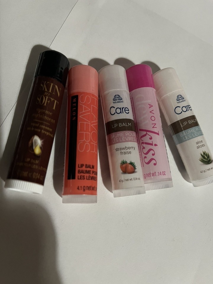 Set of 5 AVON Lip Balm - Stock up and save! your flavor mix & match NEW ...