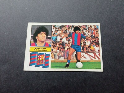 MARADONA ROOKIE CARD BARCELONA ESTE 1982 1983 IMPOSSIBLE VERSION | eBay