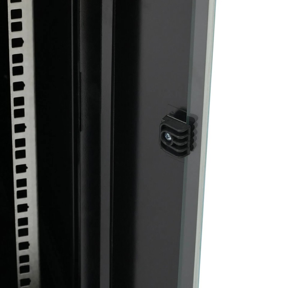 12U 300mm Black Network Cabinet Data Comms Wall Rack, Patch Panel ...