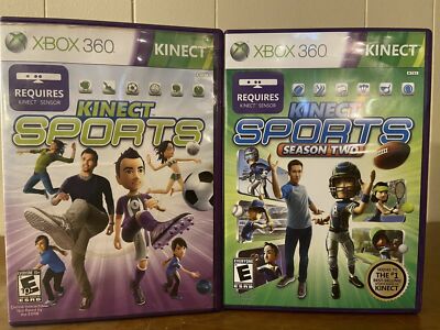 Kinect Sports Season 1 & 2 Game Lot (Microsoft Xbox 360) Complete With ...