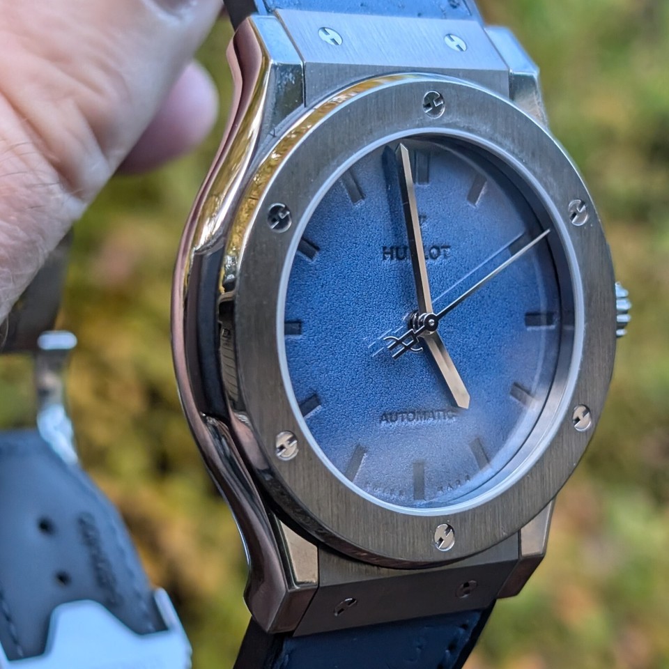 Hublot Classic Fusion Berluti Blue Scritto 45mm 511.NX.050B.VR.BER16 ...