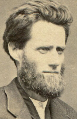 MAN WITH FULL LINCOLN BEARD AND THICK HAIR. CIVIL WAR ERA CDV. | eBay