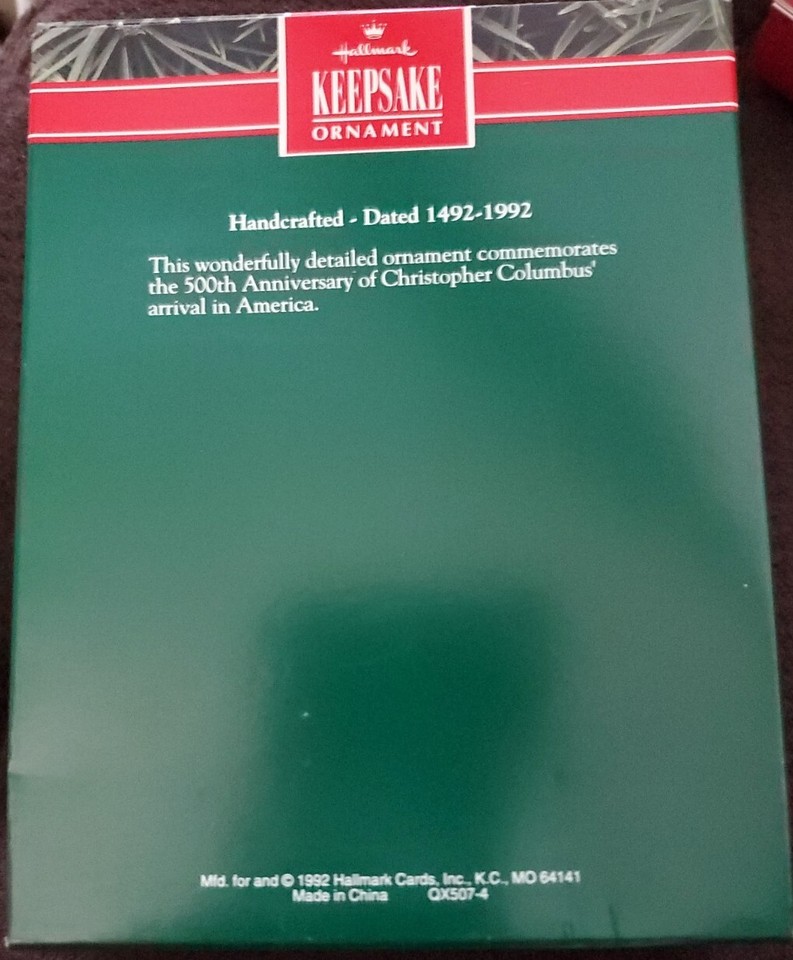 🐦🌟 💖 Hallmark Keepsake Ornament "Santa Maria," 1983. | eBay