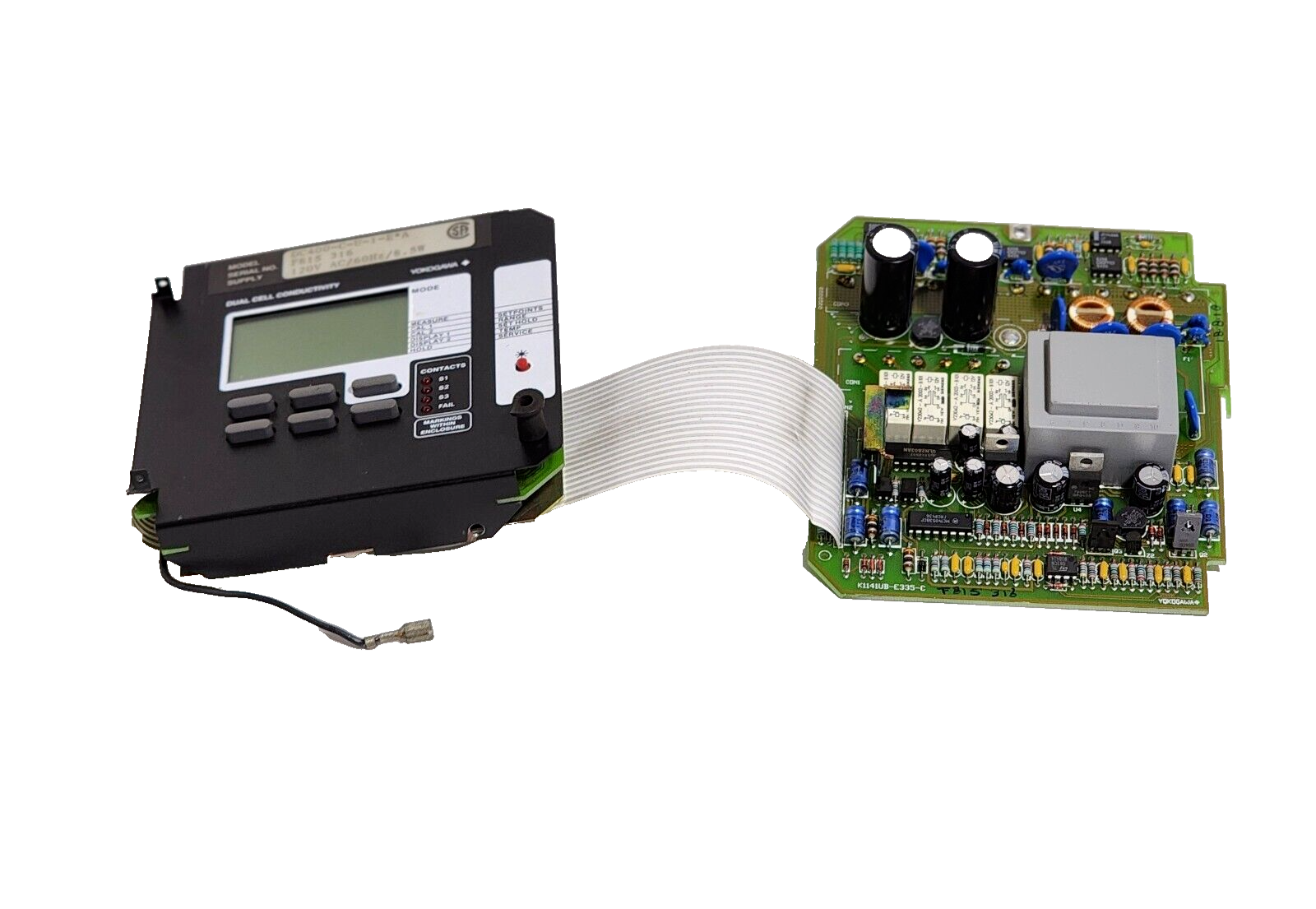 YOKOGAWA DC400-C-U-1-E*A Dual Cell Conductivity 120VAC 60Hz 8.5W BOARD ...