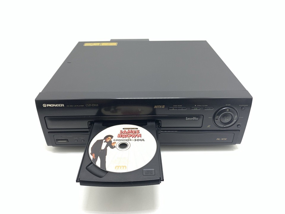 PIONEER CLD D515 CD LD Laser Disc Player 2 SIDEs Vintage PAL NTSC Work ...