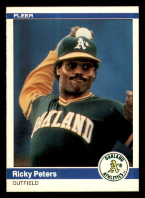 1984 Fleer #458 Ricky Peters Oakland Athletics | eBay