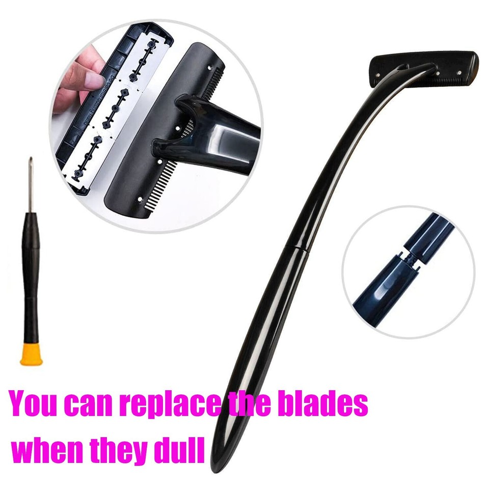 Men Back Razor Shaver Groomer Full Body Leg Hair Removal Trimmer Set ...