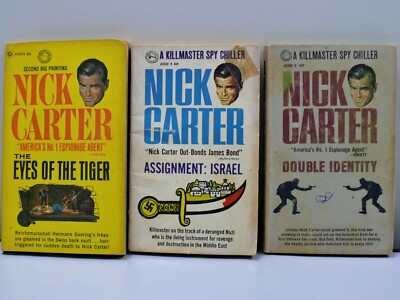 NICK CARTER Lot of 3 Killmaster series Vintage books 1966-1967 | eBay