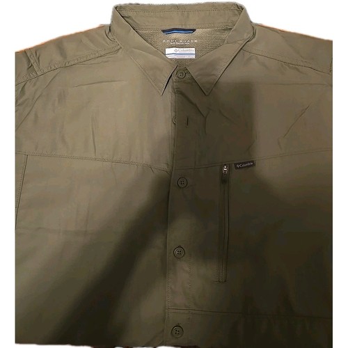Columbia Button-Up Shirt with Chest Pocket Omni Shade Sun Protection ...