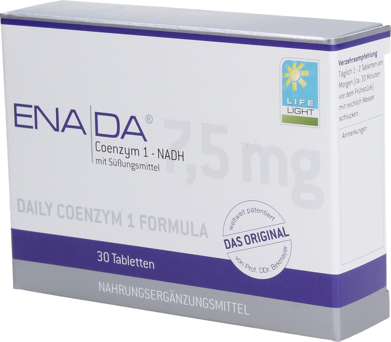 ENADA COENZYM1 (NADH), 7,5 MG DINUKLEOTYDUNIKOTYNOAMID-ADENINOWY 30 ...