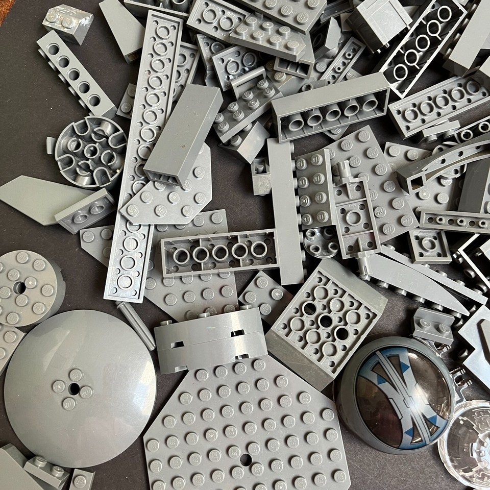 1 lb Lot Dark Gray Lego Piece Huge Bulk Lot Mixed Bricks Parts Star ...