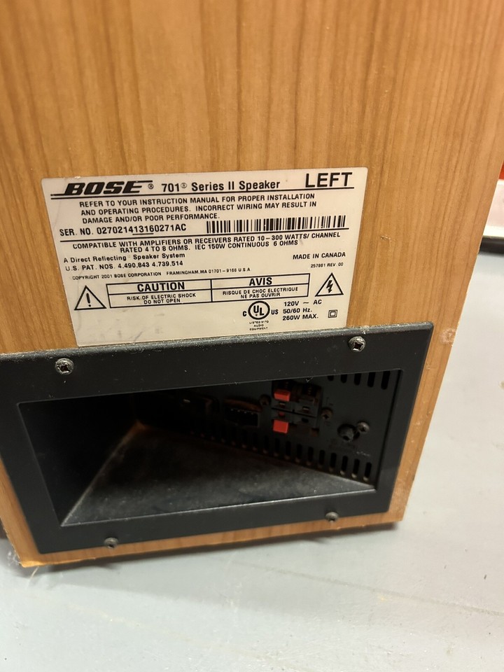 Bose 701 Series II Floor Tower Stereo Speakers Pair | eBay
