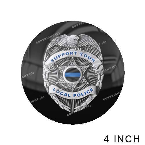 Premium 4" Custom Gloss Decal Sticker For Car Truck SUV Window - POLICE ...