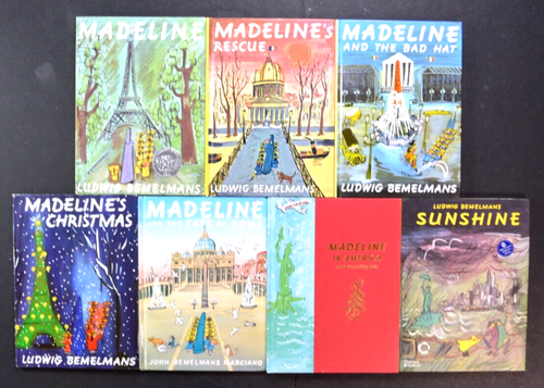 Lot of 7 Madeline Picture Books by Ludwig Bemelmens HARDCOVER Rescue ...