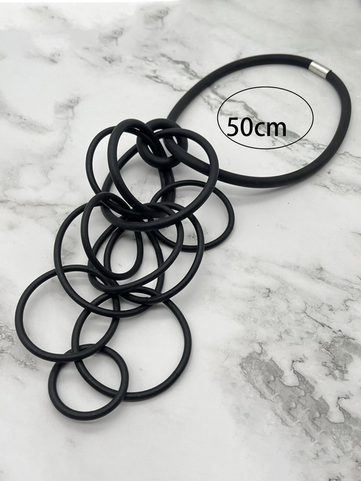 Long Circle Charm Exaggerated Design Necklace for Women Jewelry for ...