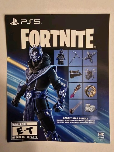 Fortnite Cobalt Star Bundle + 1000 V-Bucks PS5 Code - Unused | eBay