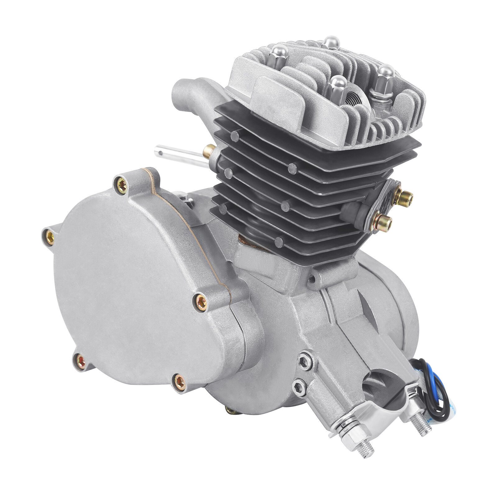 50cc 2-Takt Motor Motorset Fahrrad Benzin Hilfsmotor Silber Schwarz ...