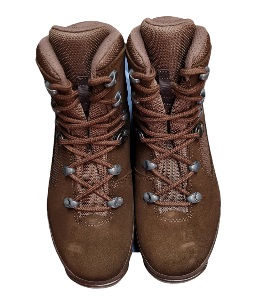 NEW Haix British Army Issue Brown Leather Suede Combat Tactical Boots ...