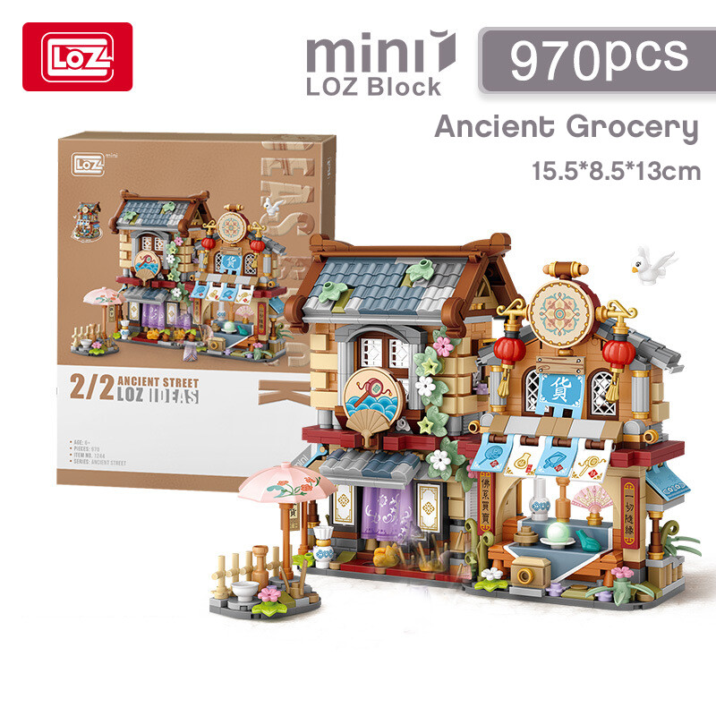 LOZ Mini Blocks Sets Food Street View Building Blocks Micro Bricks with ...
