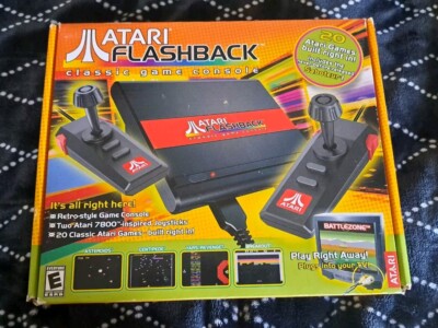 Atari Flashback Mini Console 2004 Controllers, AV & Power Cables In Box ...