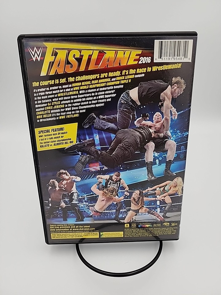 WWE: Fast Lane 2016 (DVD, 2016) FREE Sticker | eBay