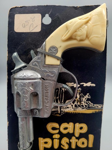 KILGORE KIT CARSON CAP PISTOL GUN #2040 VINTAGE TOY 1950 *BRAND NEW ON ...