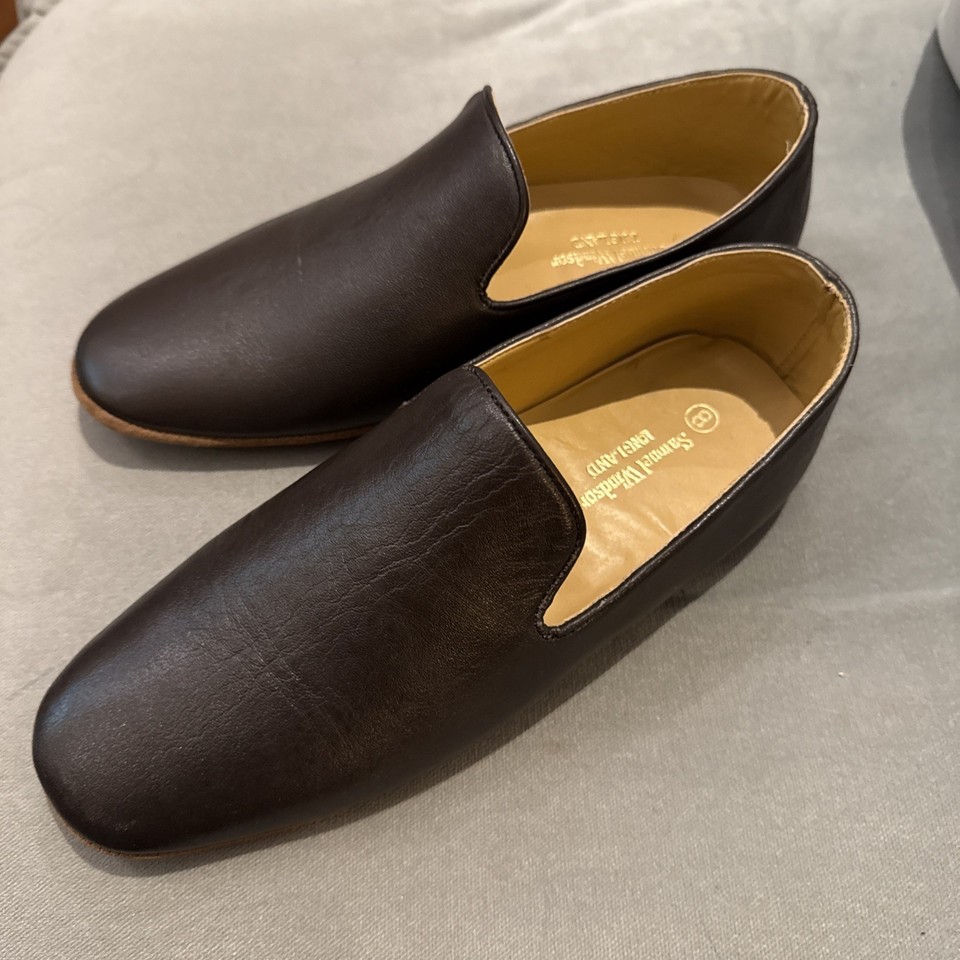 Samuel Windsor - Brown Churchill leather Slippers Size 8 - excellent ...
