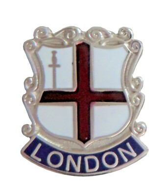 City of London Flag Crest Pin Badge | eBay