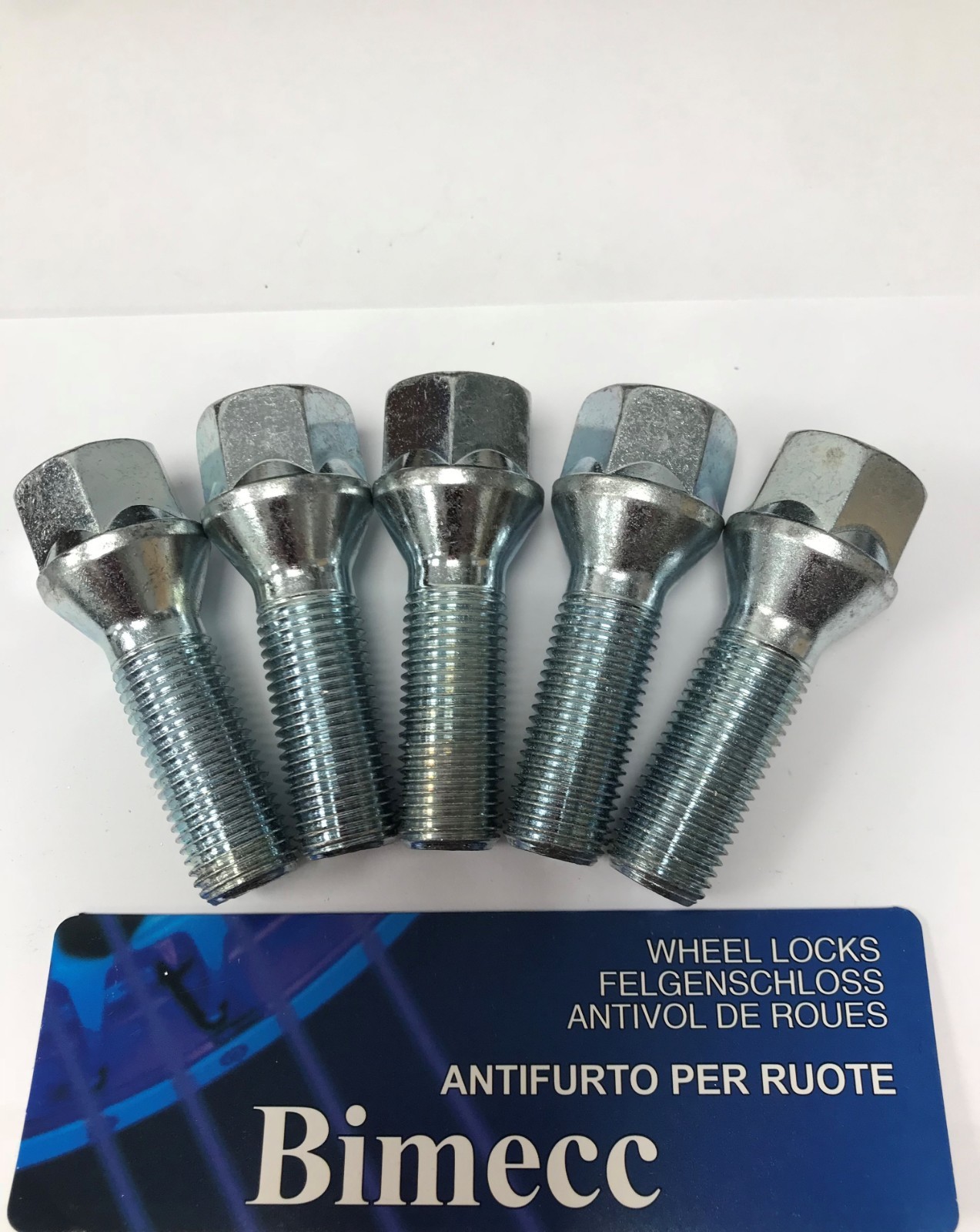 5 X M14X1.5 ALLOY WHEEL BOLTS 35mm THREAD 19mm HEAD FOR AUDI A1 A3 A4 ...