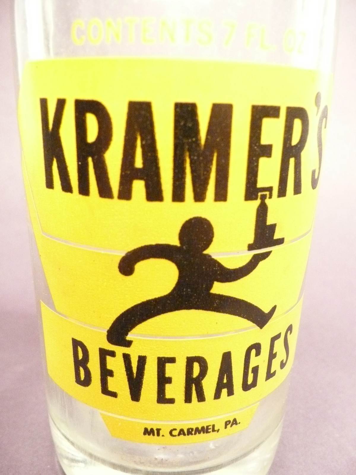 vintage ACL Soda POP Bottle: KRAMER'S of MT. CARMEL, PA - 7 oz ACL | eBay