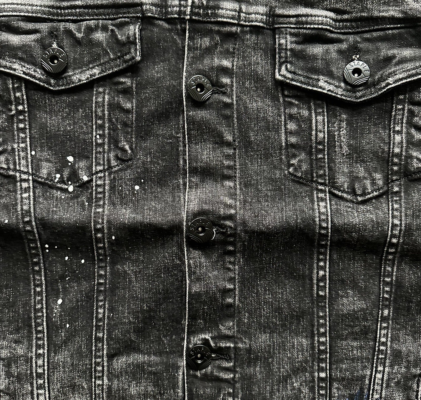 New Jeff Staple Pigeon Denim Jacket Dark Stone Wash Mens Size XL $108 ...