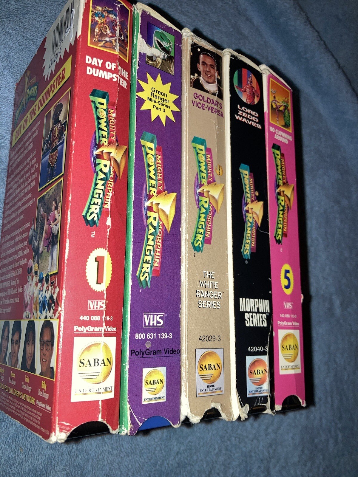 Vintage Retro 90’s Mighty Morphin Power Rangers VHS Lot Set - Goldar ...
